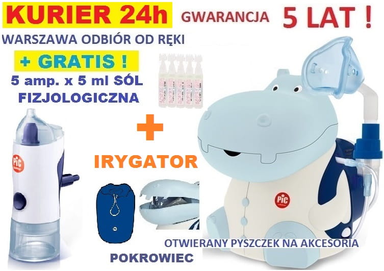 INHALATOR DLA DZIECI MR HIPPO + IRYGATOR DO INHALACJI NOSA I ZATOK ...